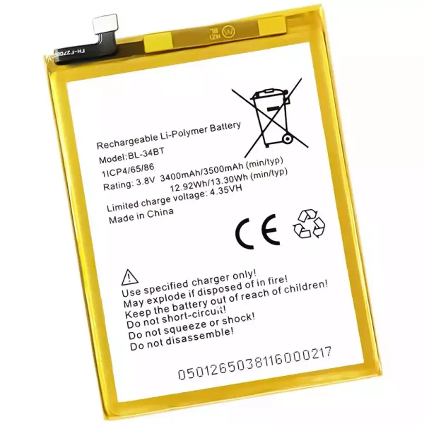 Batterie BL-34BT pour Tecno KA7 / Spark 2 - ibatterie.fr